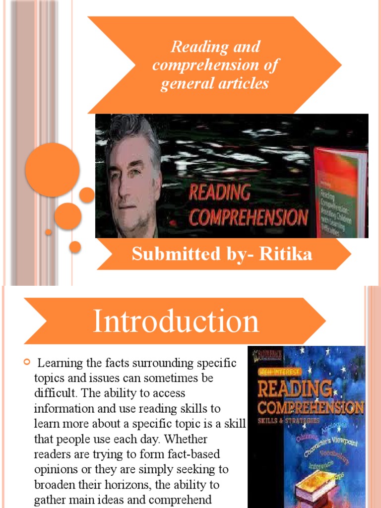 Reading Comprehensions of General Articles | Download Free PDF ...