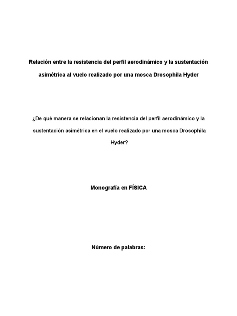 Monografia 2022 - Fisica - Puma Hilario Anthony Haro | PDF | Superficie sustentadora | Levantar ...