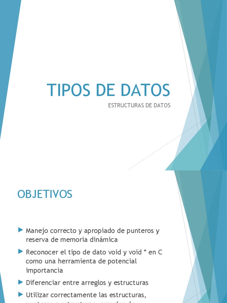 Fundamentos de Tipos de Datos en C | PDF | Puntero (Programación de ...