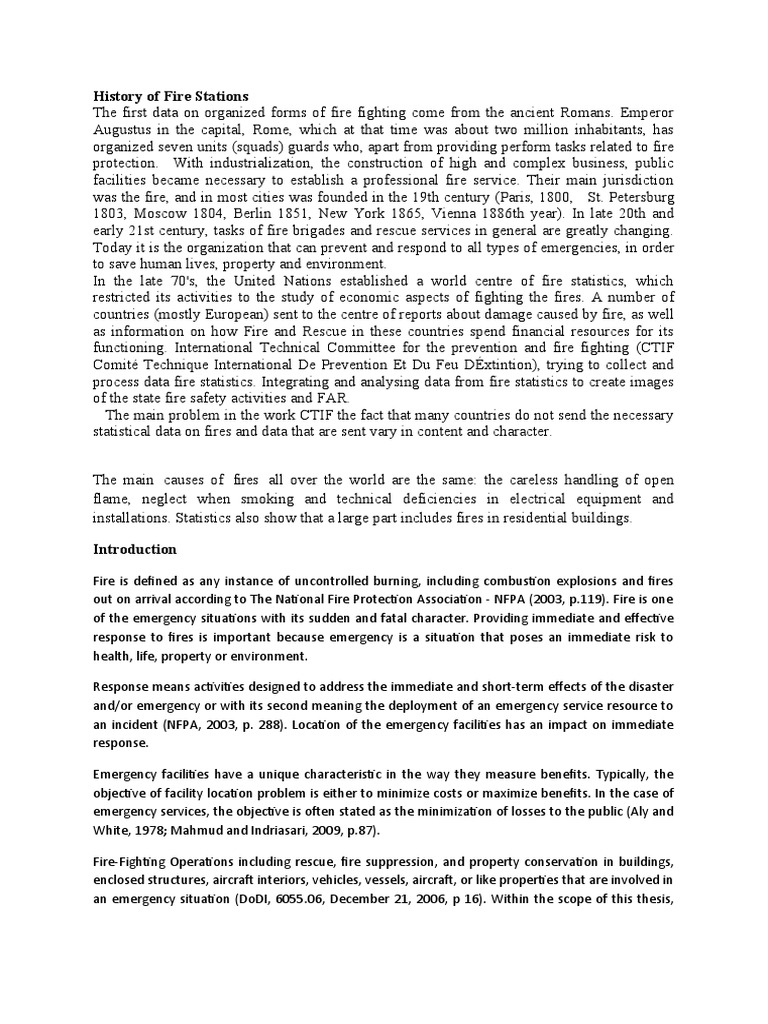 History of Fire Safety | PDF | Fire Safety | Emergency Services
