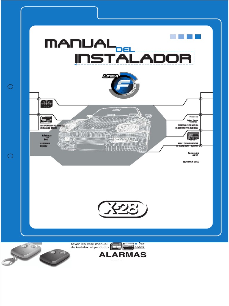 Dokumen - Tips Alarma x28 Auto Linea F | PDF | Control remoto | Diodo ...