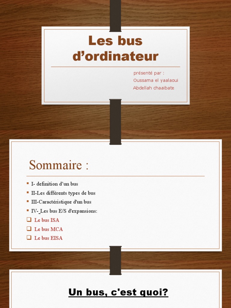 Les Bus D'ordinateur | PDF | Entrée/Sortie | Matériel informatique