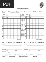 NFHS Volleyball Score Sheet | PDF | Referee | Sports