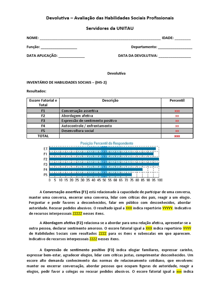 Modelo para A Devolutiva 2022 | PDF