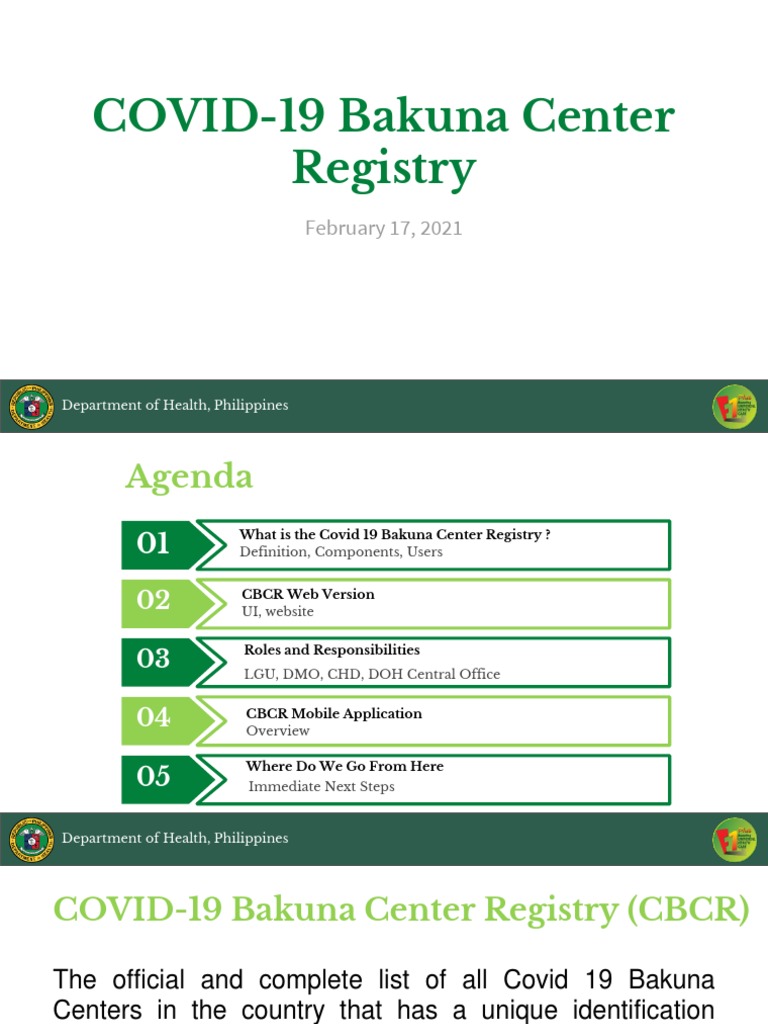 Covid Bakuna Center Registry | PDF | Information Technology Management ...