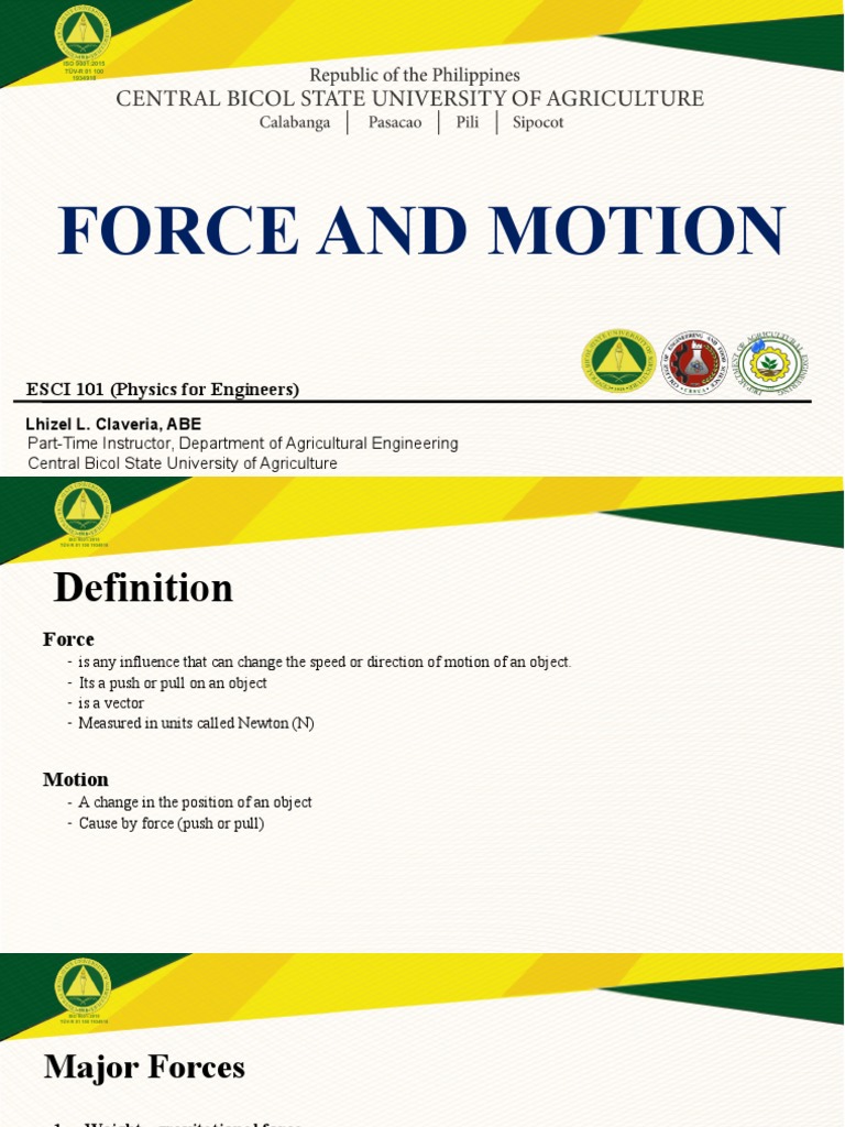 Force and Motion | PDF | Force | Newton's Laws Of Motion
