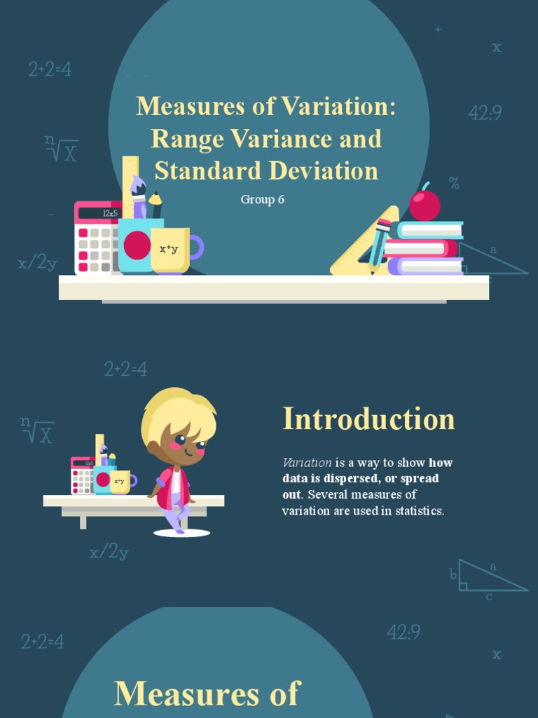 Measures of Variation: Range Variance and Standard Deviation (Ungrouped Data) | PDF | Quartile ...