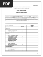 Csec Math Sba Guidelines | PDF | Mean | Chart