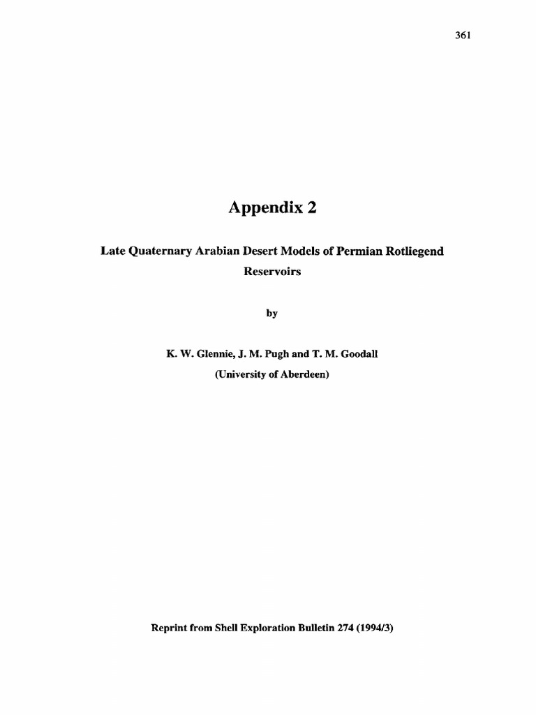 Goodall, 1995 - Apend 2 | PDF | Dune | Ice Age