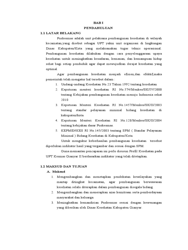 PROFIL Kesmas Gianyar 2 | PDF