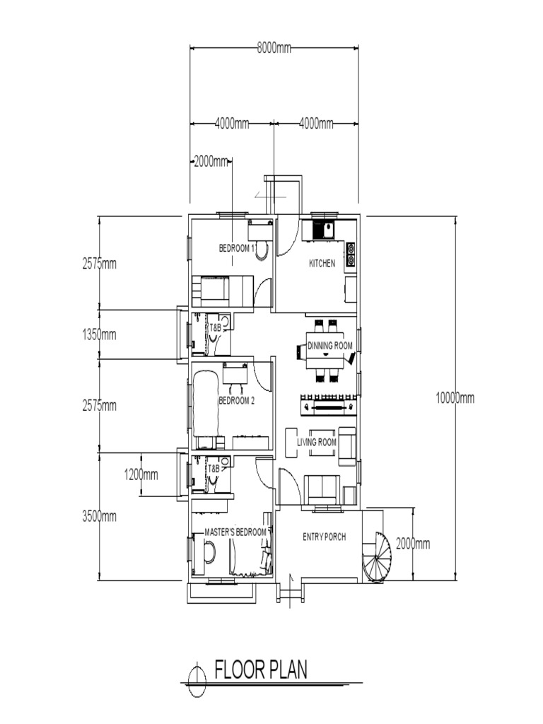 8x10 House Floor Plan Layout | PDF