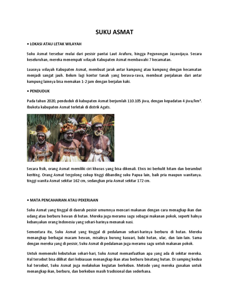 Suku Asmat | PDF