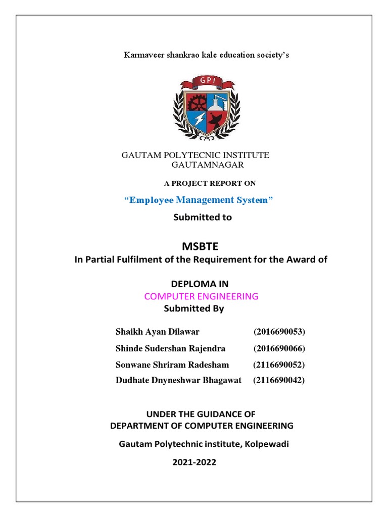 Gad Poroject | PDF | Data | Databases