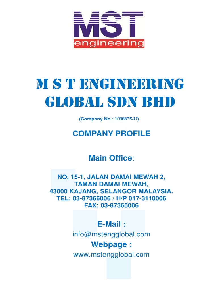 Profile MST Engineering Global - 21.02.2022 | PDF | Engineering | Pipe ...