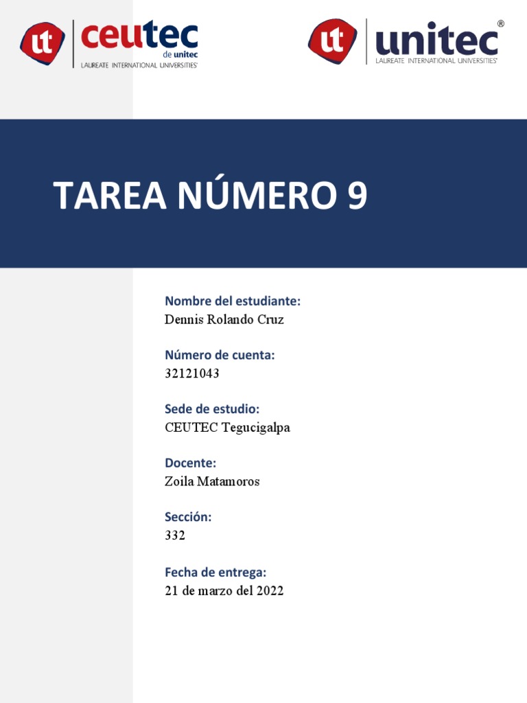Tarea9 DennisCruz | PDF