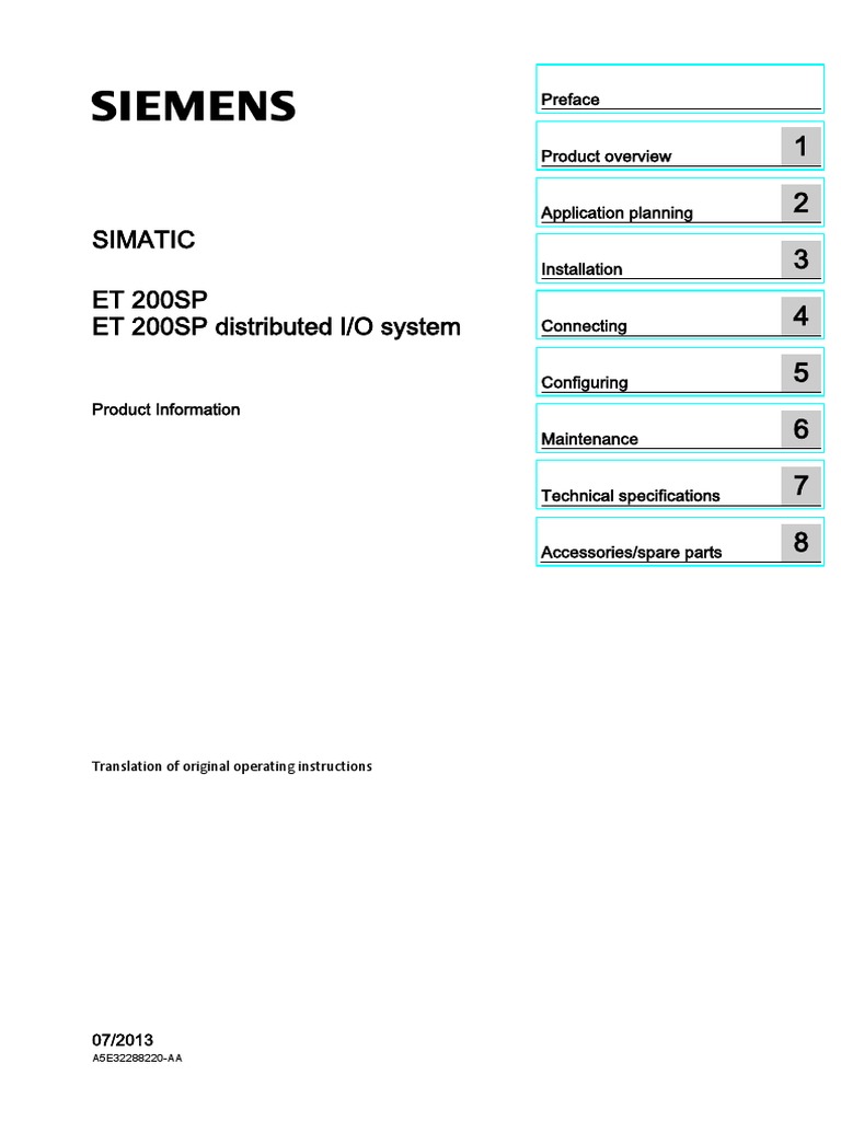 Et200sp Failsafe Modules Product Information en-US en-US | PDF | Power ...