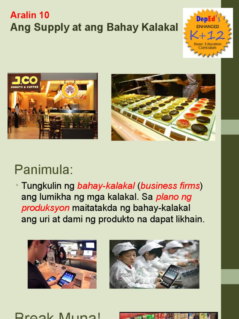 Aralin 10-Supply at Ang Bahay Kalakal | PDF