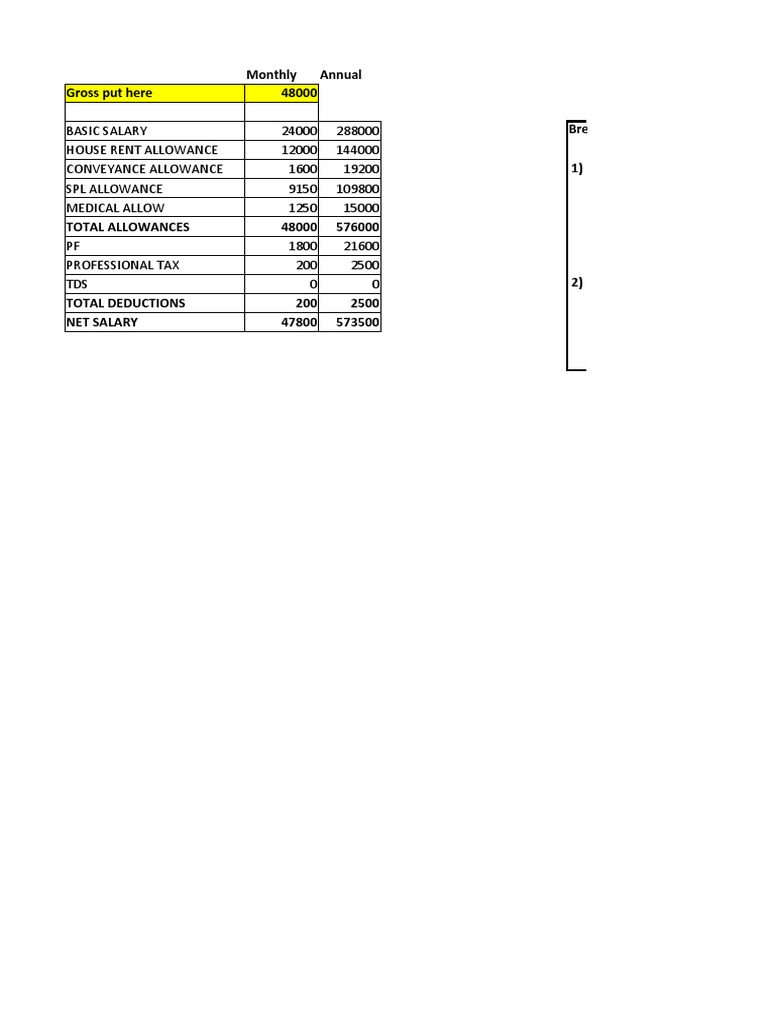 CTC Calculation N Structure | PDF | Finance & Money Management
