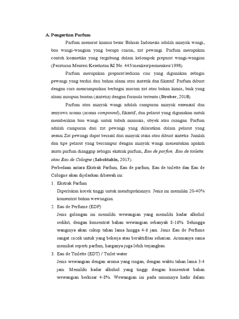 Preparat Wangi-Wangian | PDF