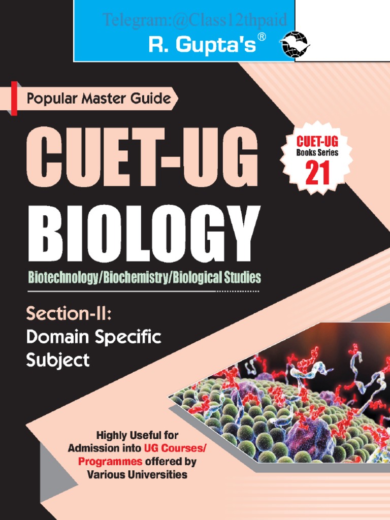 R Gupta Popular Master Guide For CUET-UG Biology 2022 | Download Free ...