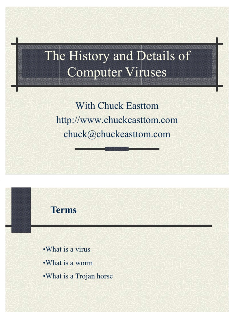 History of Viruses | PDF | Computer Virus | Antivirus Software