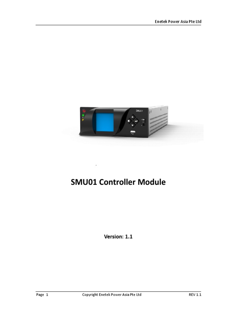 Manual - SMU01 (Controller) V1 | PDF | Rectifier | Alternating Current