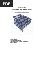 Structural Design Report of Residential Building | PDF | Structural ...