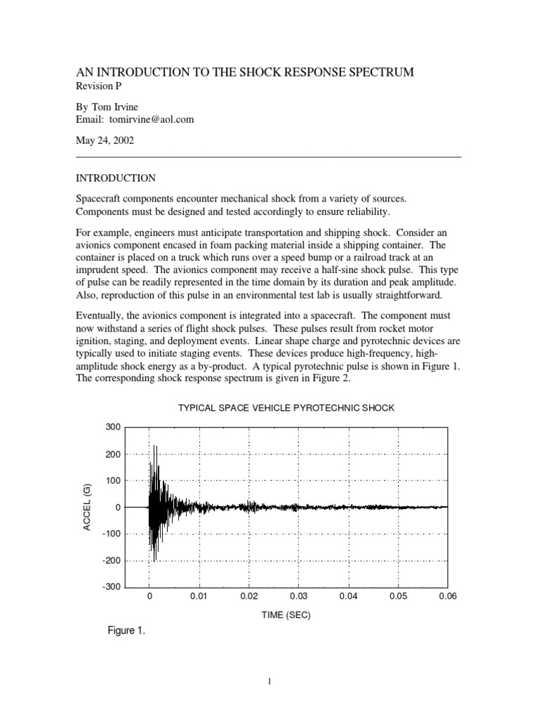 An Introduction To The Shock Response Spectrum - Tom Irvine - 2002 ...