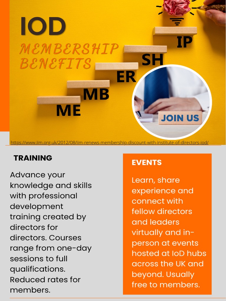 Iod Membership Benefits | PDF | Business