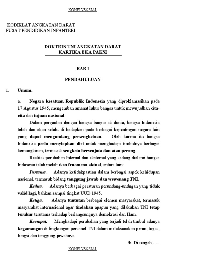 Doktrin TNI | PDF
