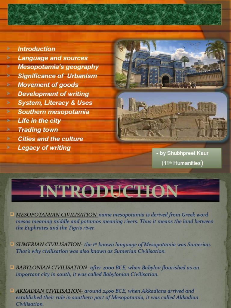 History PPT Class 11 | PDF | Mesopotamia | Cuneiform