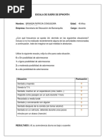 Escala de Somnolencia de EPWORTH | PDF