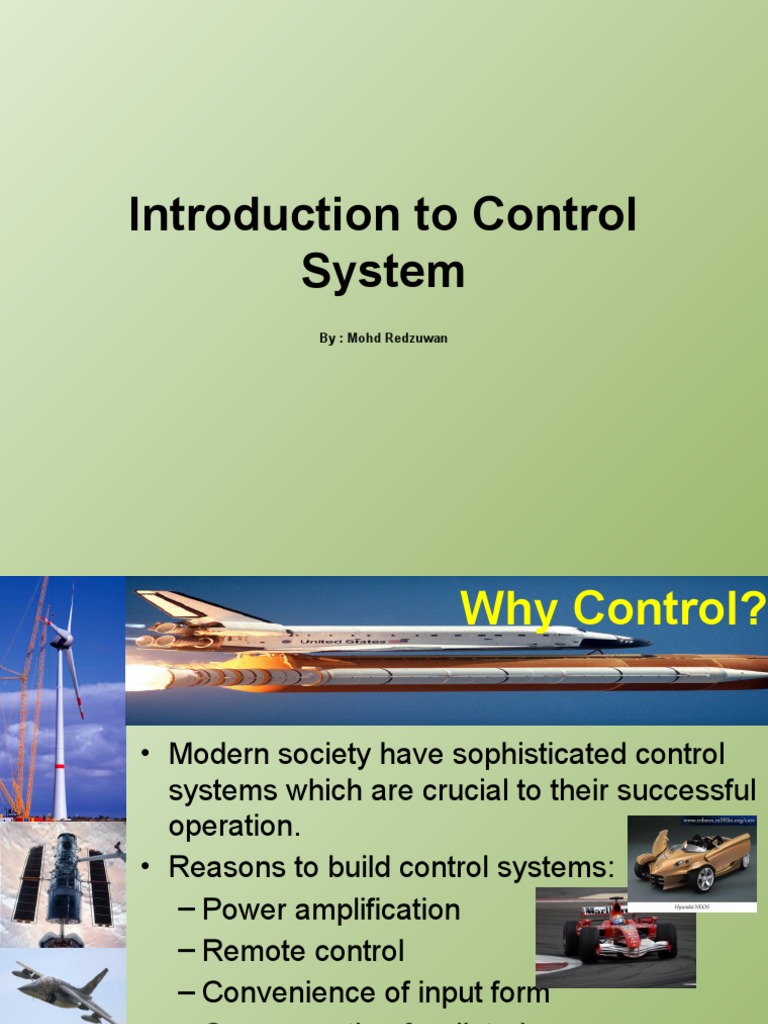Introduction To Control System By Mohd Redzuwan Descargar Gratis Pdf Control Theory