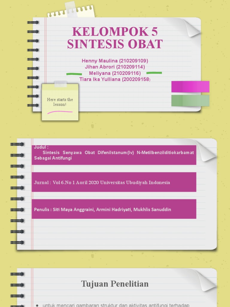 Kel.5 Sintesis Obat | PDF