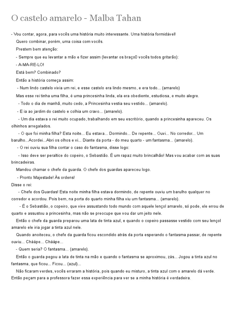 O Castelo Amarelo | PDF