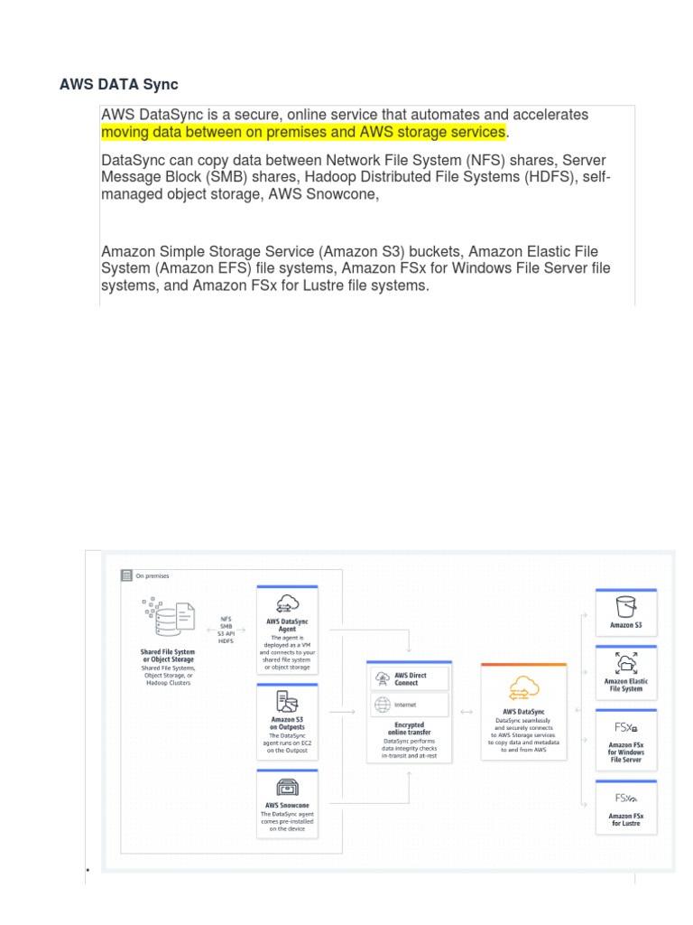 006 AWS Data Sync | PDF | Amazon Web Services | Computer Data Storage