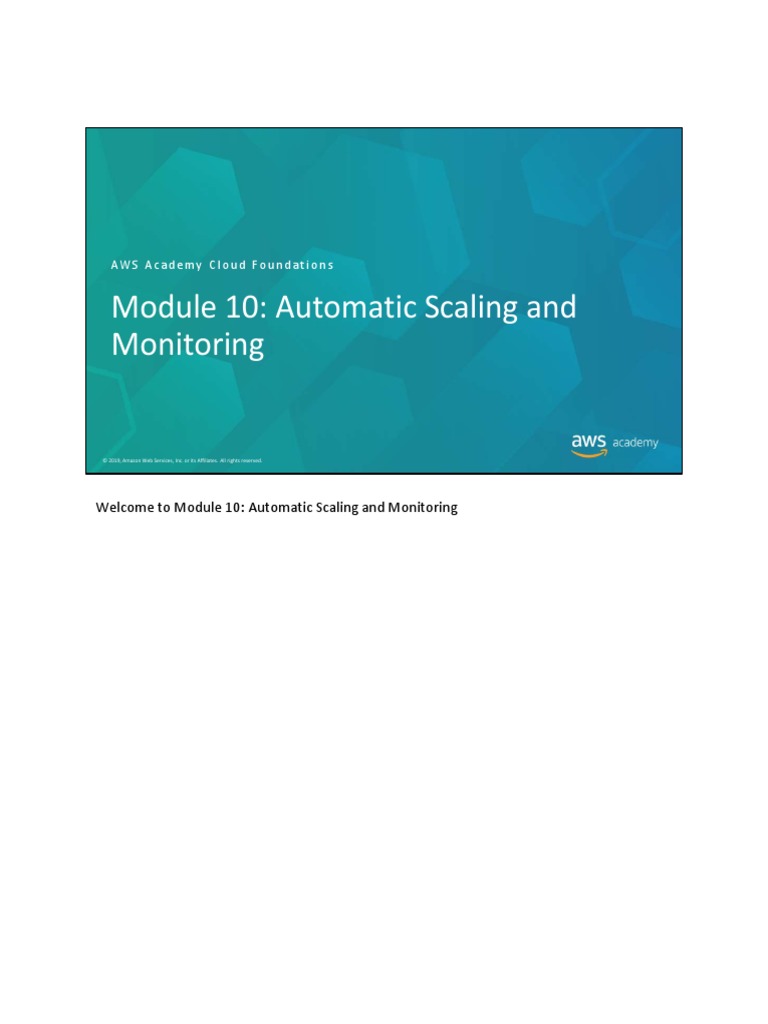 Module10-Autoscaling and Monitoring | PDF | Internet Protocol Suite | Load Balancing (Computing)