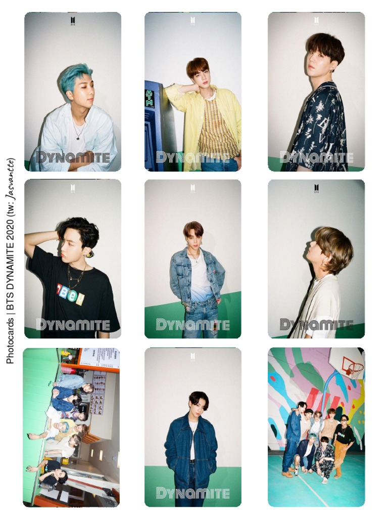 Photocards - Bts Dynamite 2020 | PDF