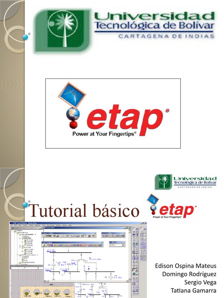 Tutorial ETAP - Version 2003 | PDF | Generador eléctrico | Transformador