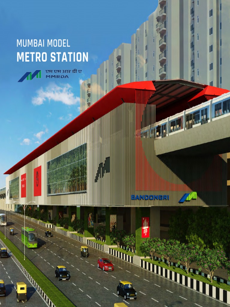 Mumbai Metro Station Design Concepts | PDF | Roof | Wall