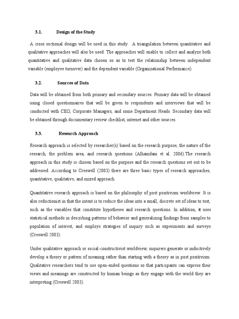 Design of The Study | PDF | Quantitative Research | Sampling (Statistics)