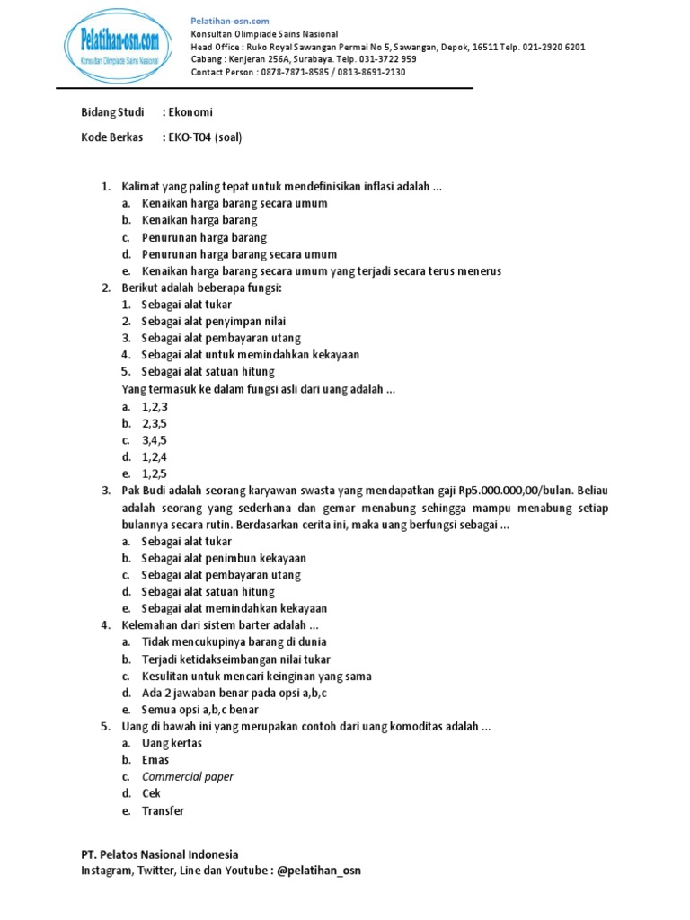 EKO-L04 (Soal) | PDF