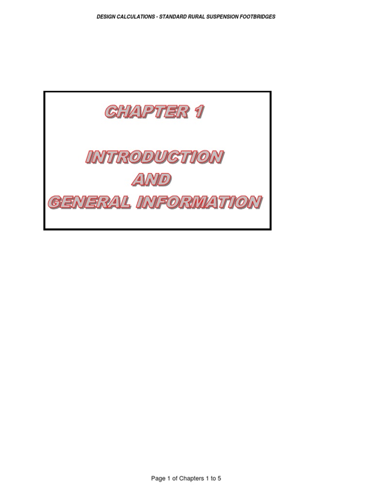 Footbridge Design Report | PDF | Bridge | Young's Modulus