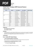 2.4.11 Packet Tracer - Modify Single-Area OSPFv2 - ILM | PDF | Computer Architecture | Computing