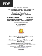 Solar Water Pump - Project Report | PDF | Solar Power | Solar Cell