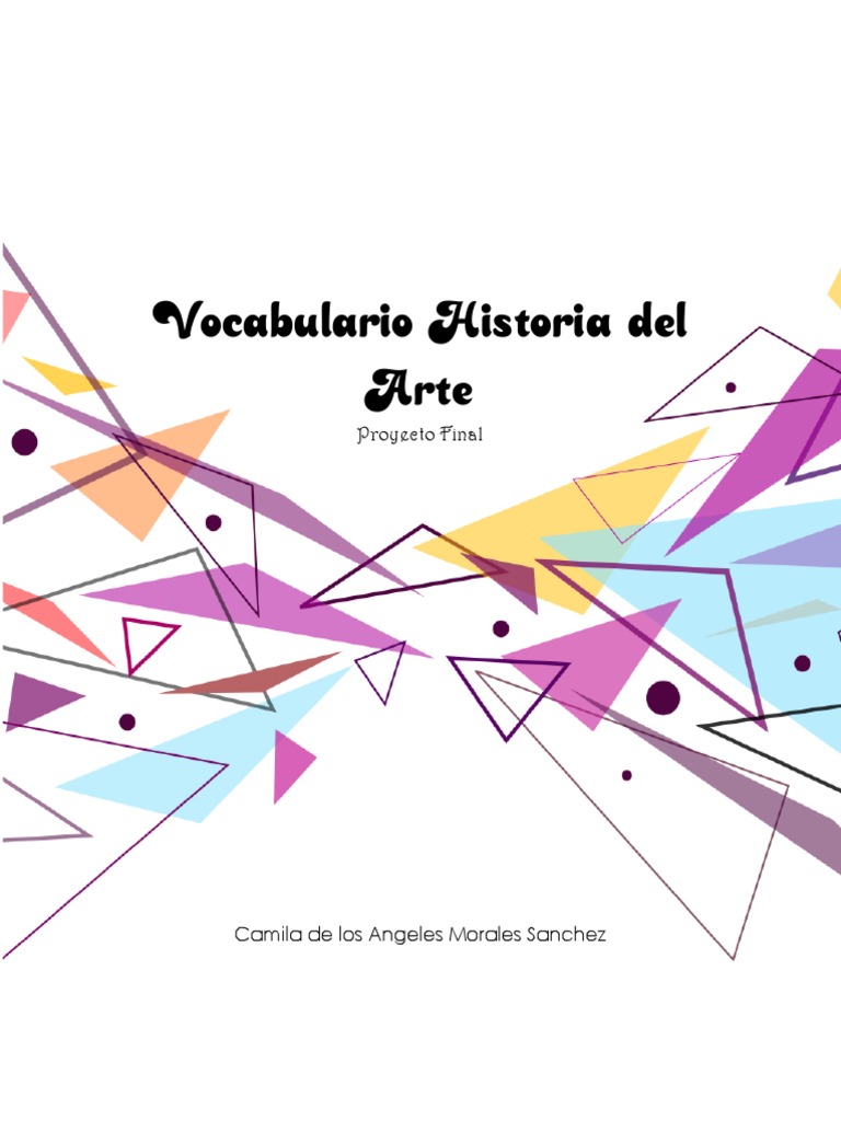 Vocabulario Artes | PDF
