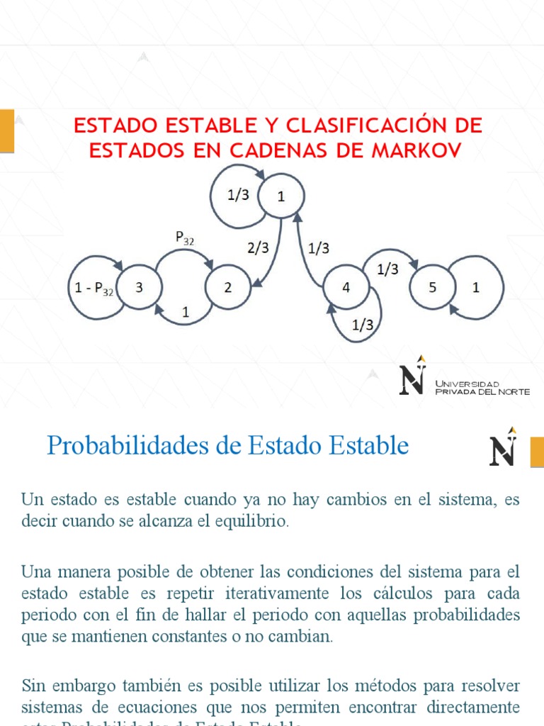 Probabilidades de Estado Estable | PDF | Inventario | Ecuaciones