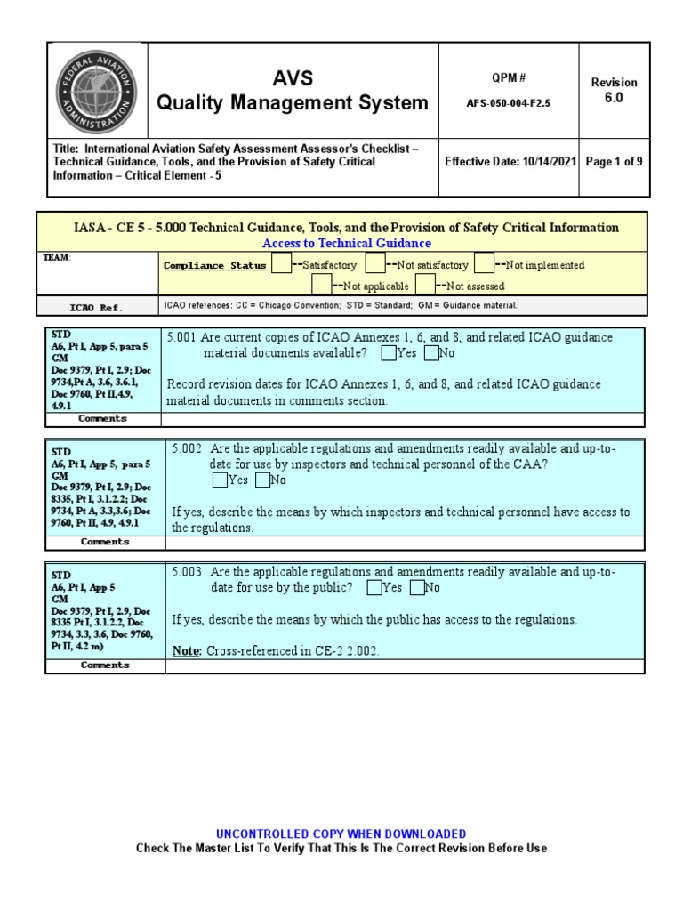 CE5 - Orientación Técnica AFS-050-004-F2 - 5 | PDF | Aviation | Aeronautics