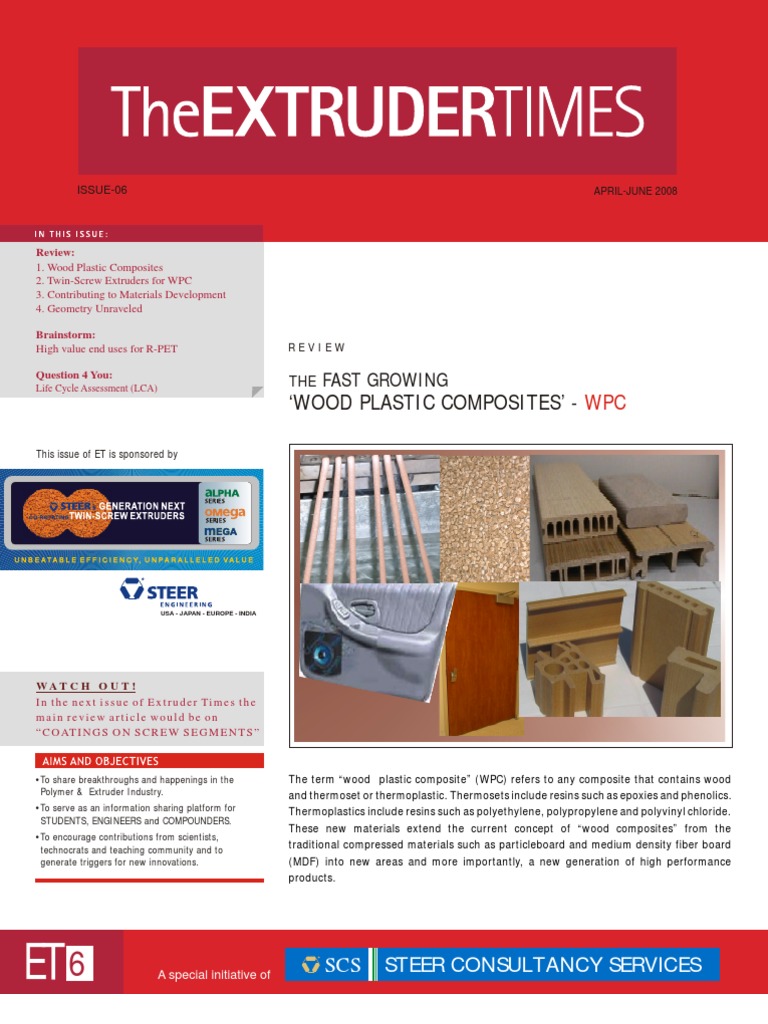 Wood Plastic Composites | PDF | Extrusion | Composite Material