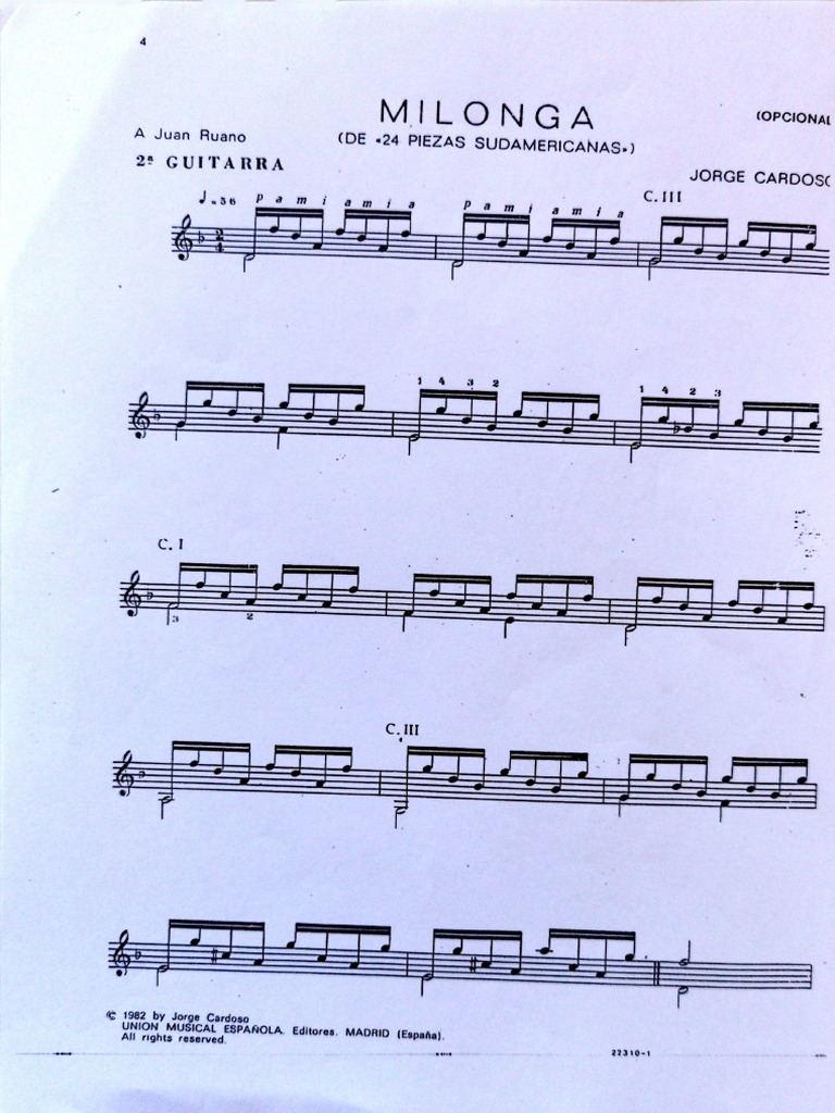 Milonga G2 J Cardoso | PDF